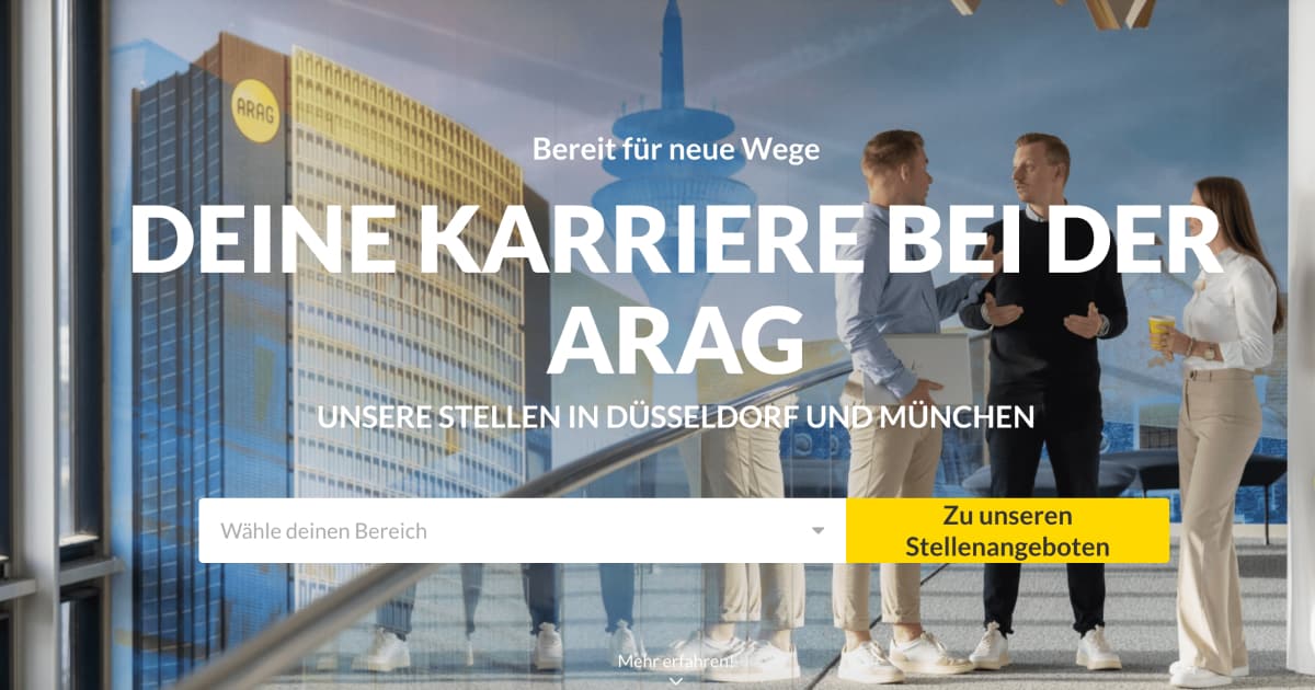 Mit der ARAG gemeinsam in eine erfolgreiche Zukunft. › ARAG SE